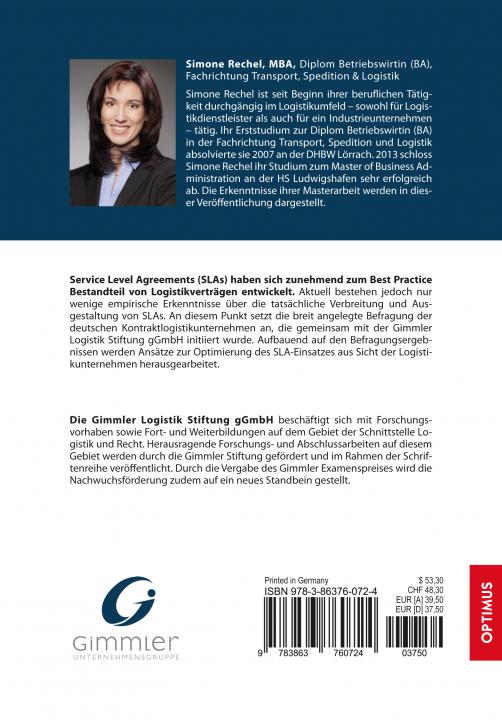 Band 1 | Service Level Agreements in der Kontraktlogistik – SIEVERSMEDIEN